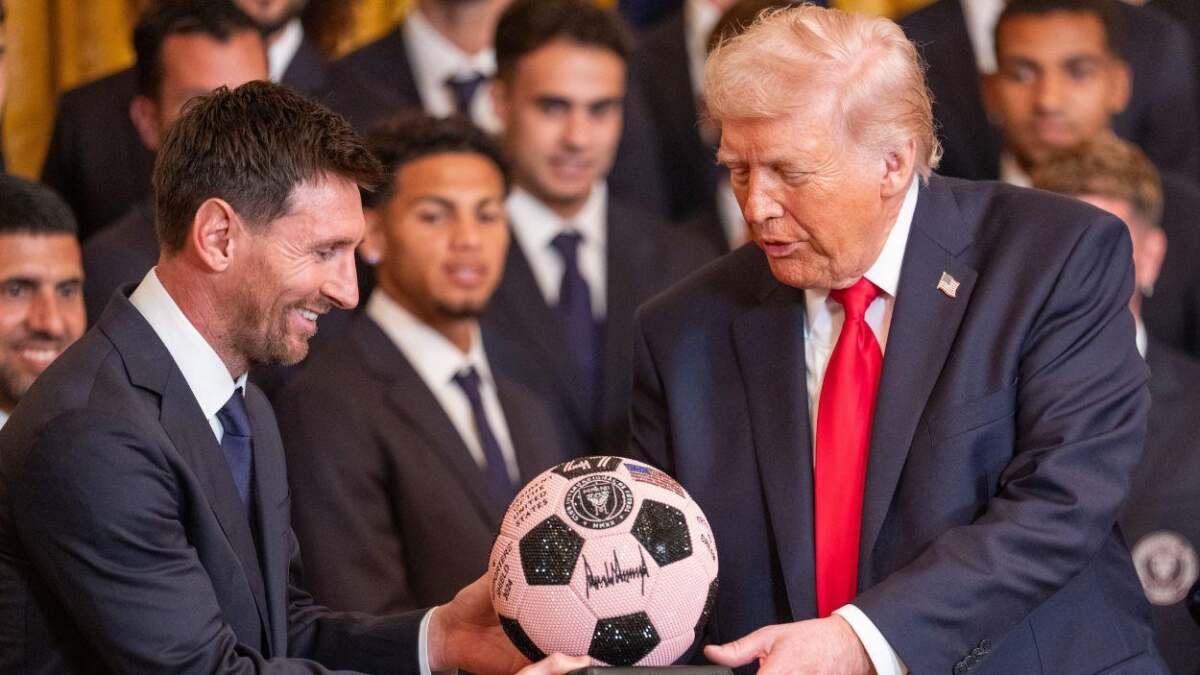 Lionel Messi y su equipo fue recibido por Donald Trump en la Casa Blanca